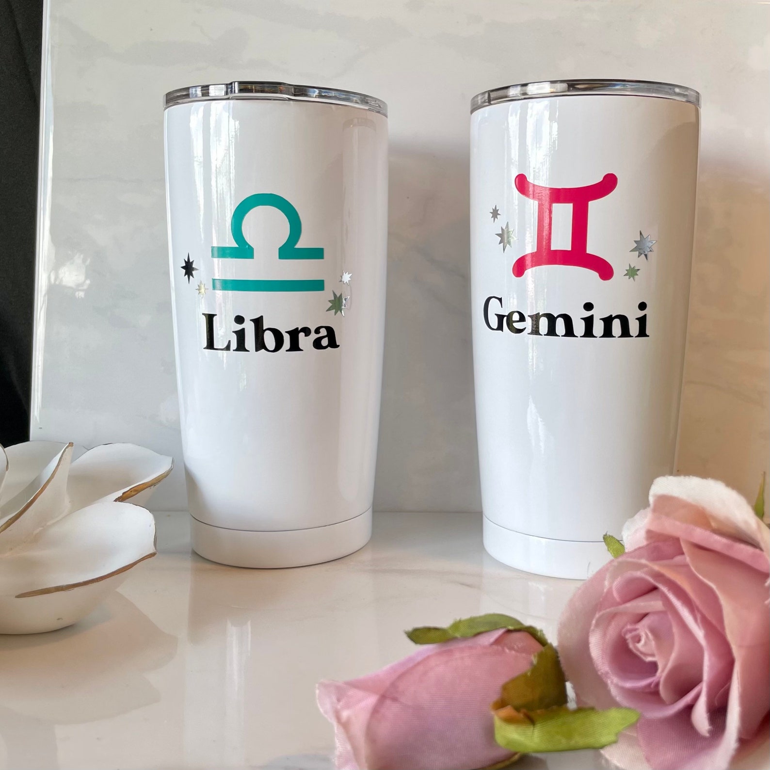 Star Sign Gift Zodiac Sign Coffee Tumbler Birthday Gift - Etsy