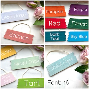 Mini Sign, Small Rustic Wood Sign, Personalized Wood Sign, Small ...