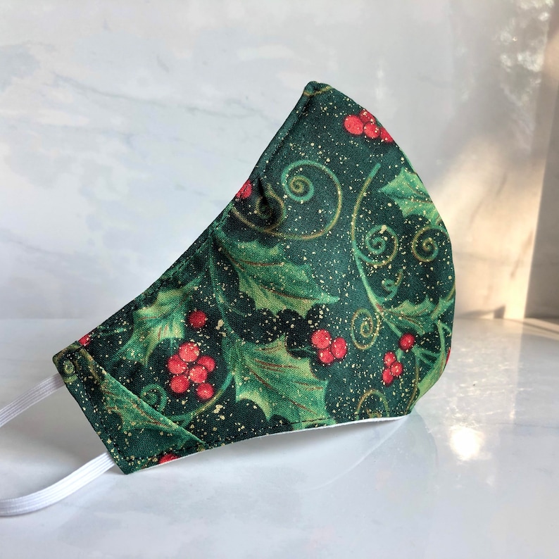 Christmas Mask Holiday Masks Multi Layer Face Mask With - Etsy