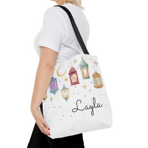 Personalized Ramadan Gift, Eid Gift Tote Bag, Custom Name Tote Bag ...