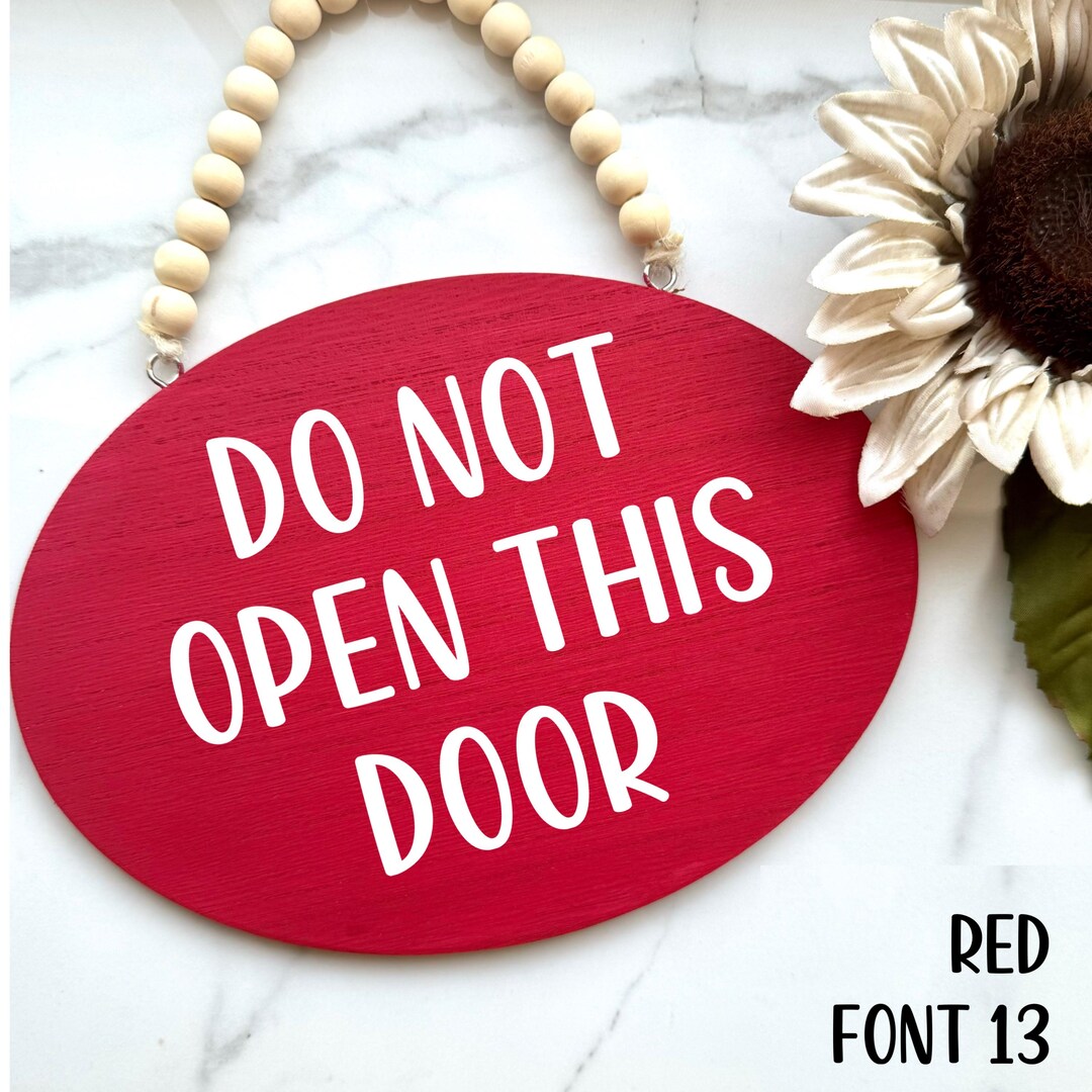 Custom Hanging Door Sign, Wood Door Hanger With Personalized Text or ...