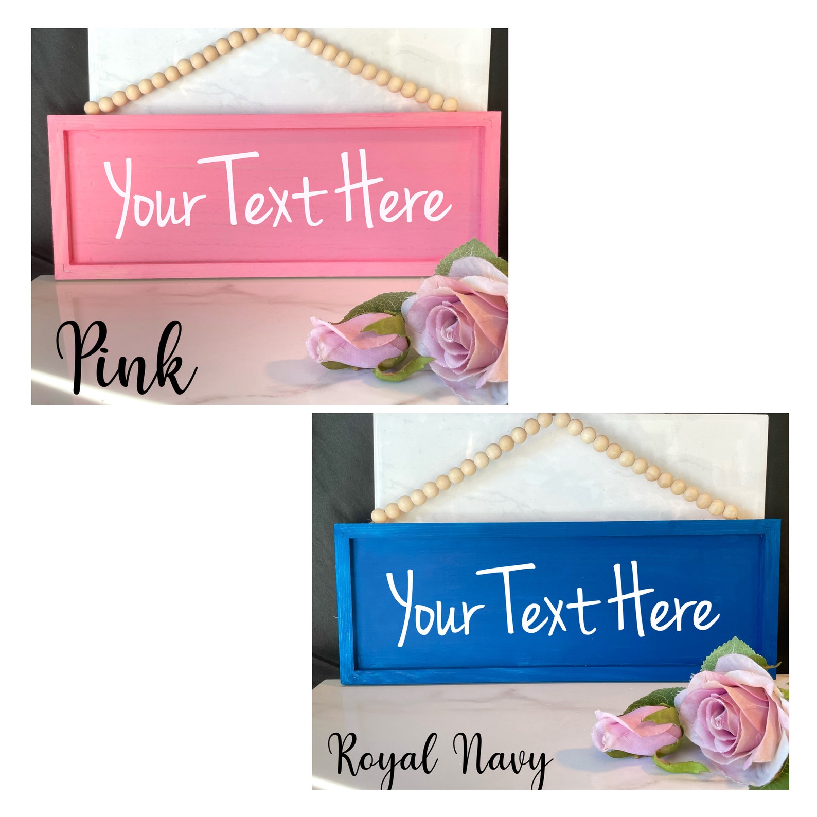 Custom Sign Reversible Sign Personalized Sign Door Hanger - Etsy