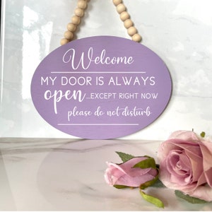 In a Meeting Sign, Custom Door Sign, Reversible Sign, Personalized Sign ...