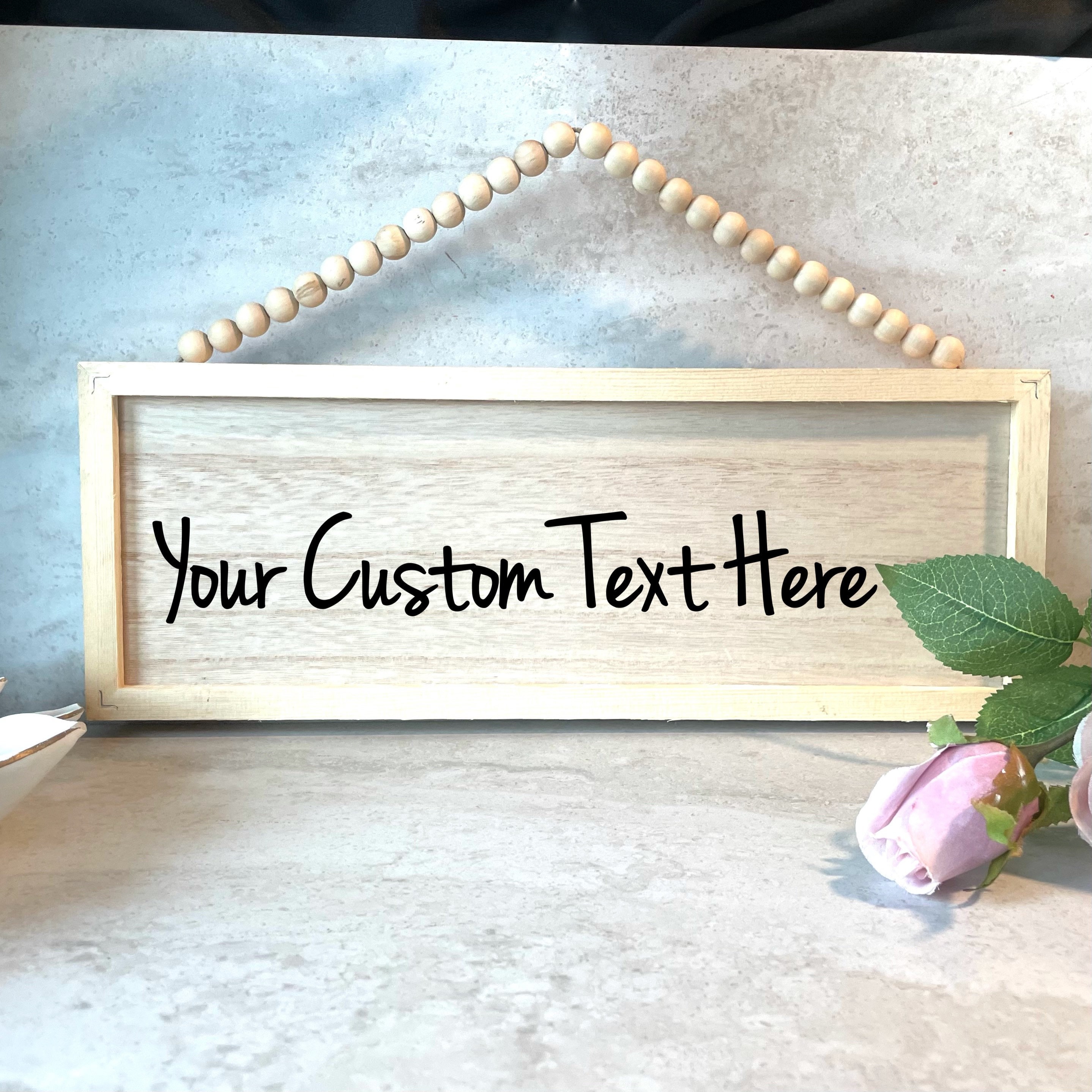 Custom Sign Reversible Sign Personalized Sign Door Hanger - Etsy