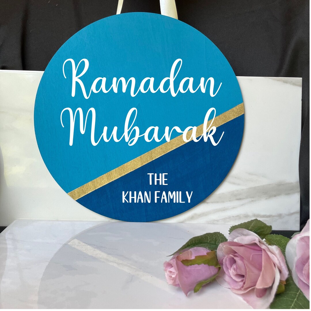 Ramadan Mubarak Sign, Ramadan Kareem Door Hanger, Ramadan Sign ...