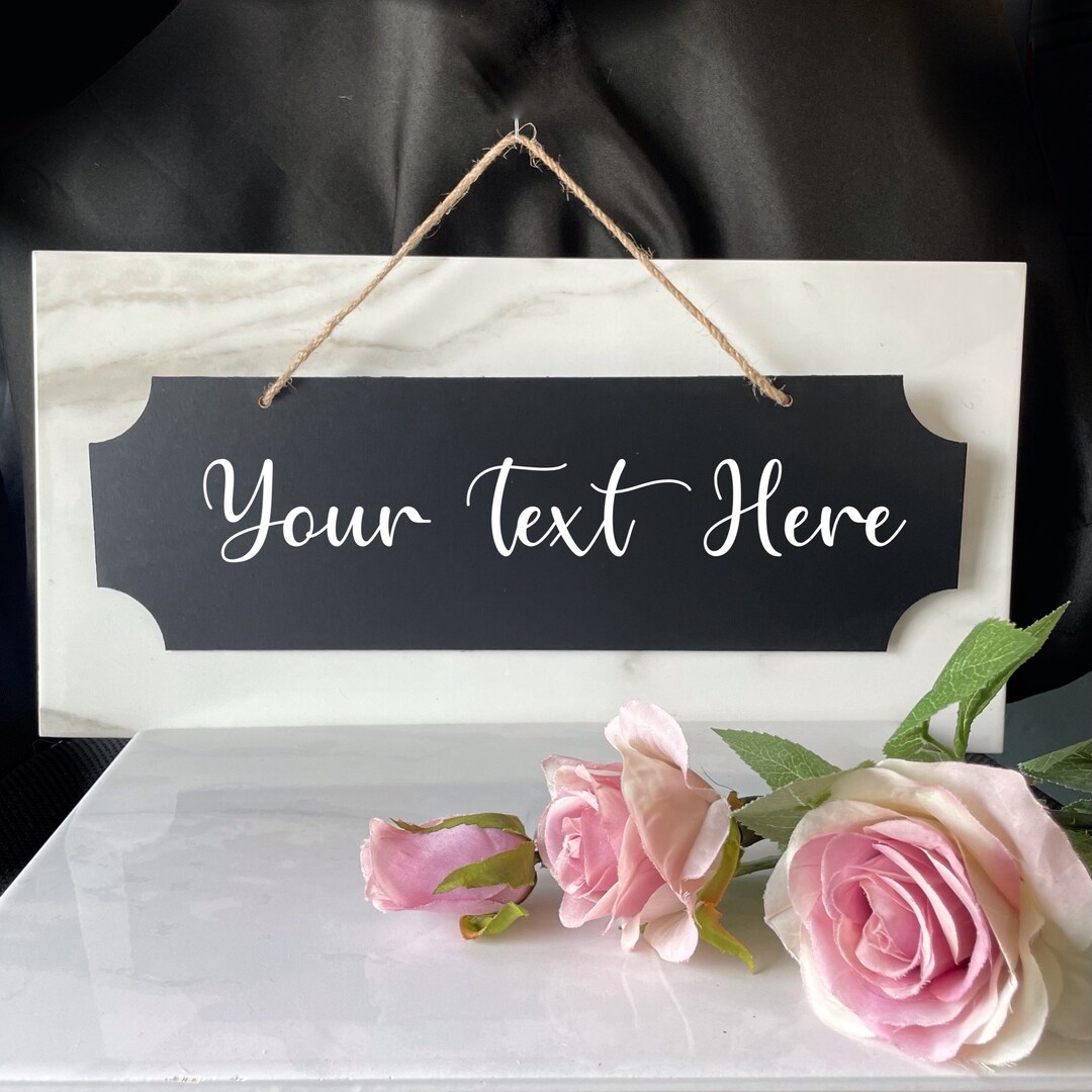 Custom Door Sign, Personalized Door Hanger, Reversible Door Sign ...