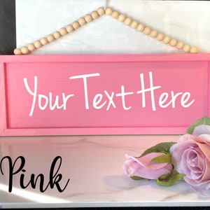 Custom Sign, Reversible Sign, Personalized Sign, Door Hanger Wall Decor ...