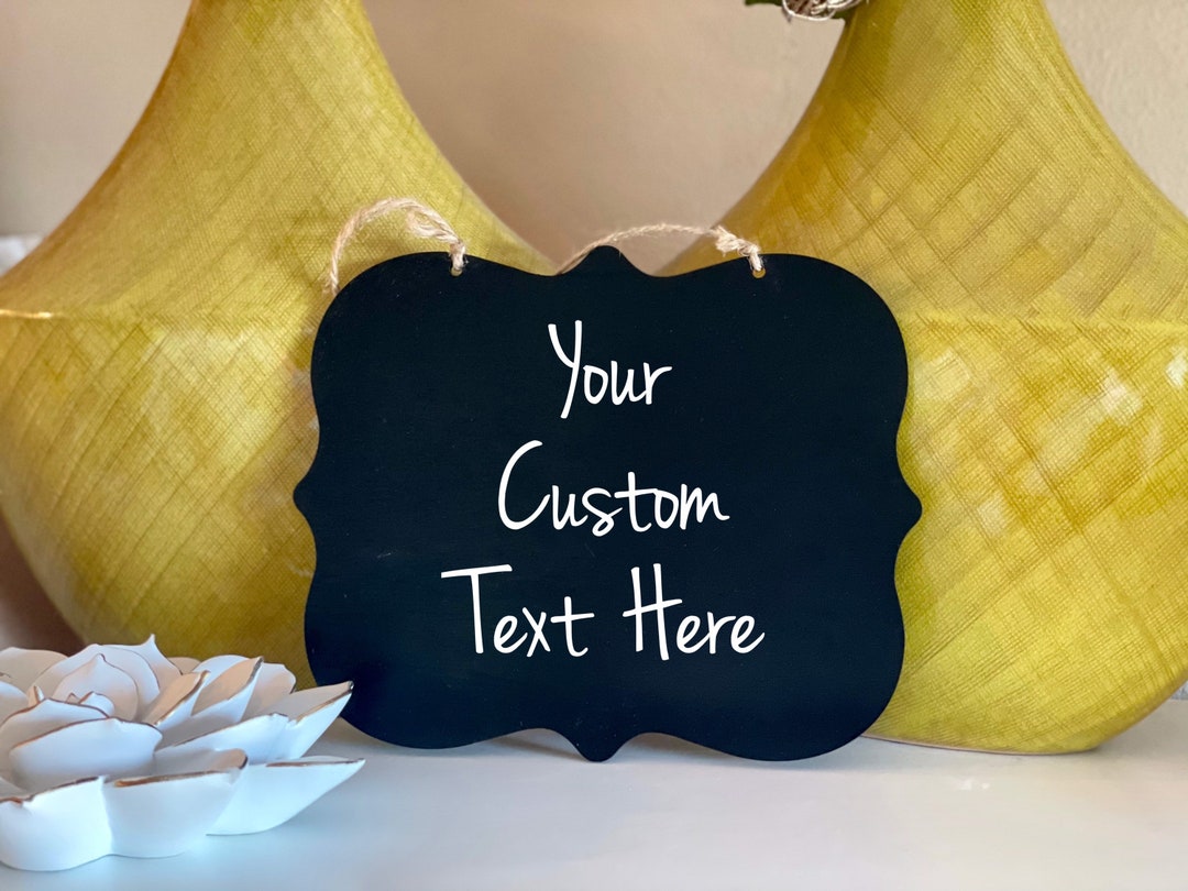 Custom Door Sign, Personalized Door Hanger, Reversible Door Sign ...