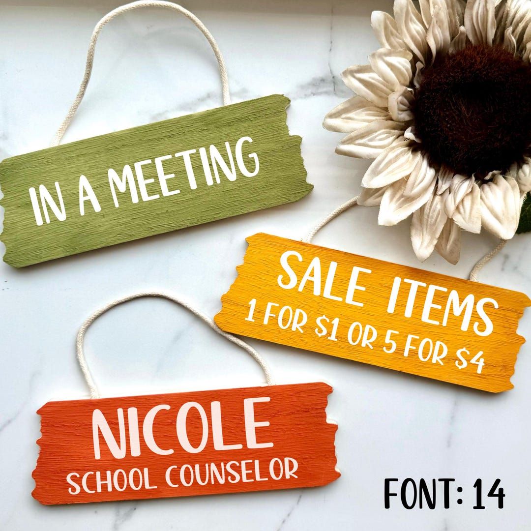 Mini Sign, Small Rustic Wood Sign, Personalized Wood Sign, Small ...