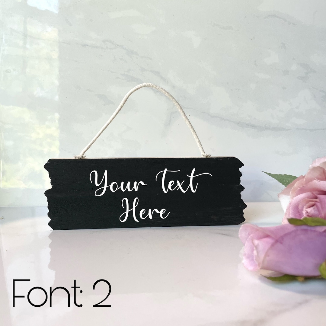 Custom Mini Sign, Small Rustic Wood Sign, Personalized Wood Sign, Small ...