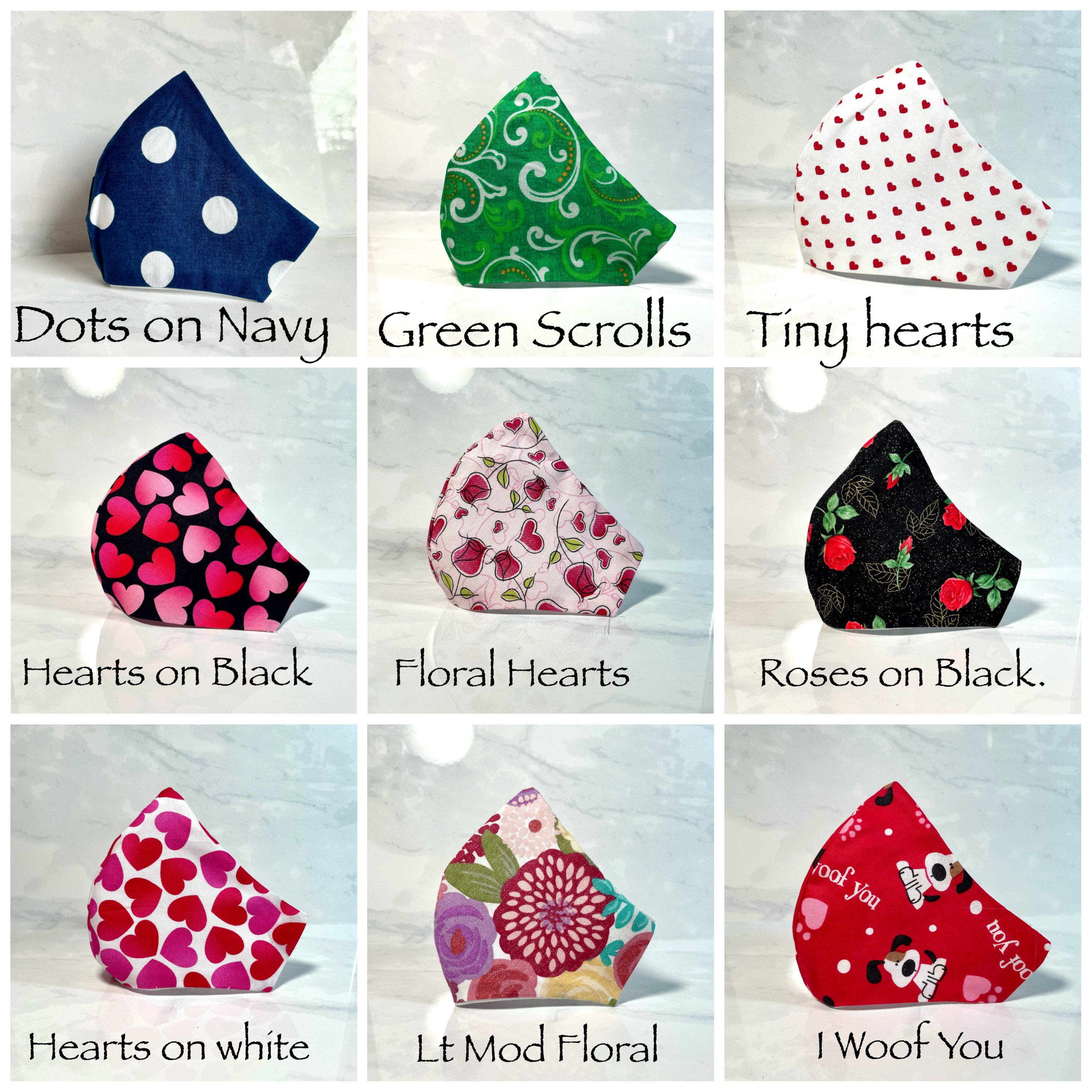 Floral Face Mask With Nose Wire Masks for Spring Cute Face | Etsy