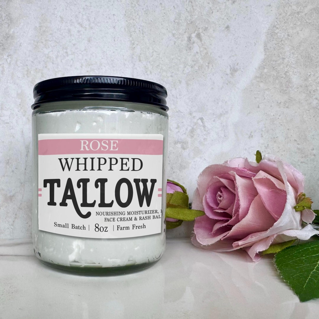 Halal Whipped Tallow Balm Moisturizer, Beef Tallow Cream in Unscented ...