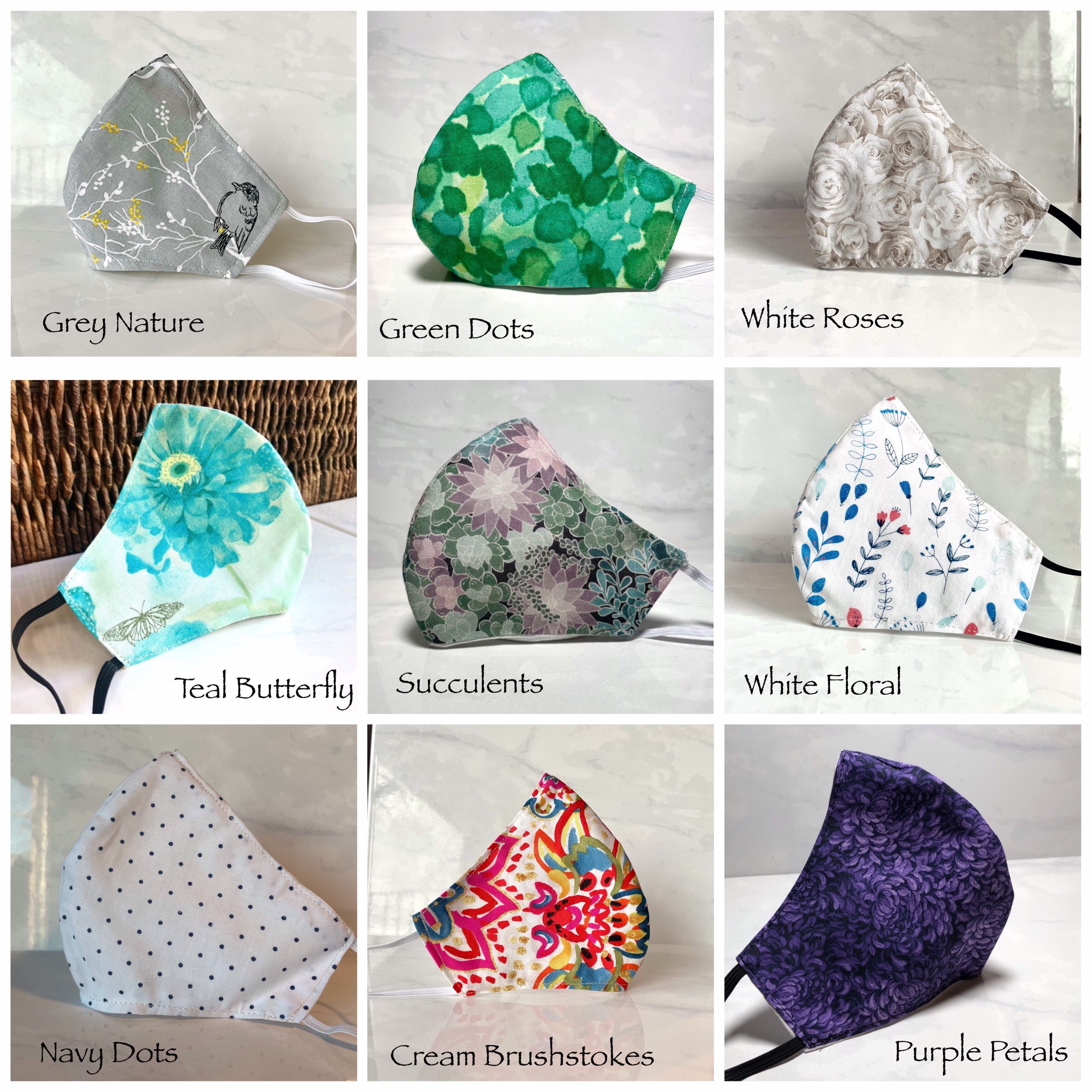 Red Face Mask With Nose Wire. Masks for Spring Red and Gold - Etsy