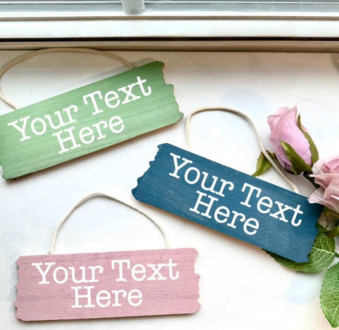 Mini Sign, Small Rustic Wood Sign, Personalized Wood Sign, Small ...