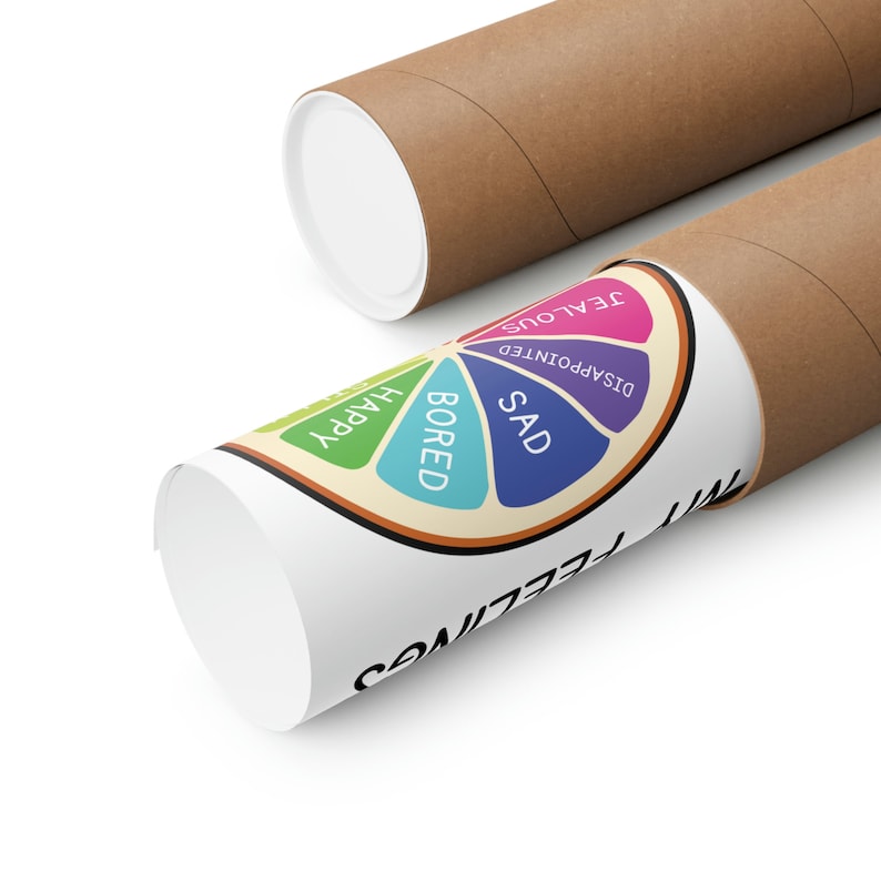 Educational Poster Feelings Chart Poster Emotion Wheel - Etsy