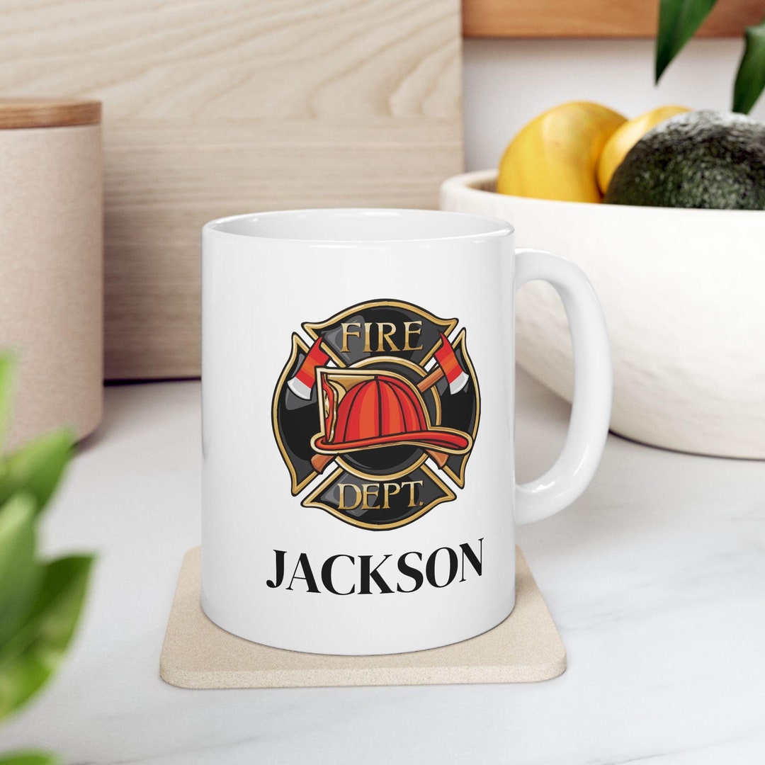 Custom Firefighter Mug, Personalized Fireman Gift, 11oz - Etsy