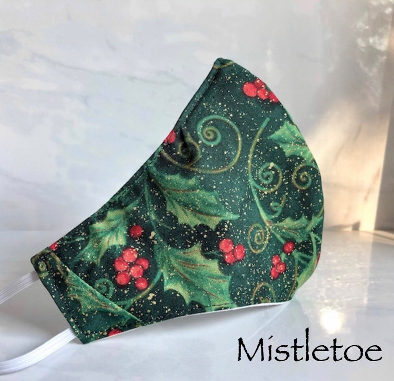 Christmas Mask Holiday Masks Multi Layer Face Mask With - Etsy