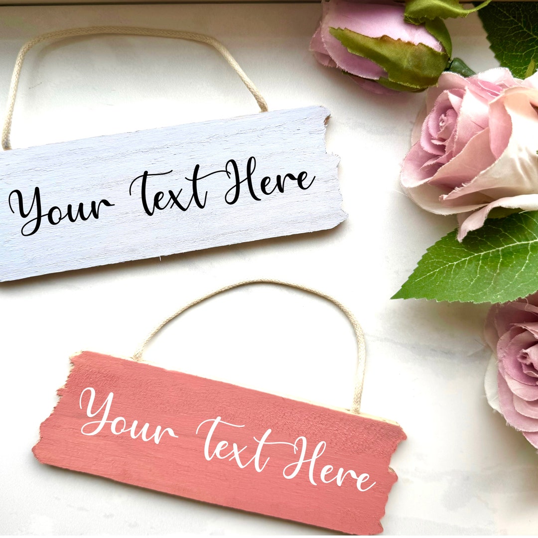 Mini Sign, Small Rustic Wood Sign, Personalized Wood Sign, Small ...