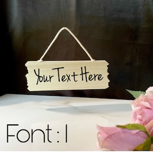 Mini Sign, Small Rustic Wood Sign, Personalized Wood Sign, Small ...