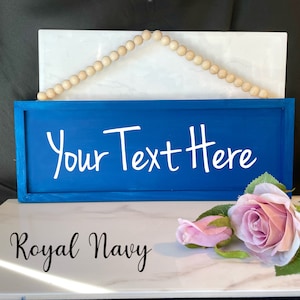 Custom Sign Reversible Sign Personalized Sign Door Hanger - Etsy