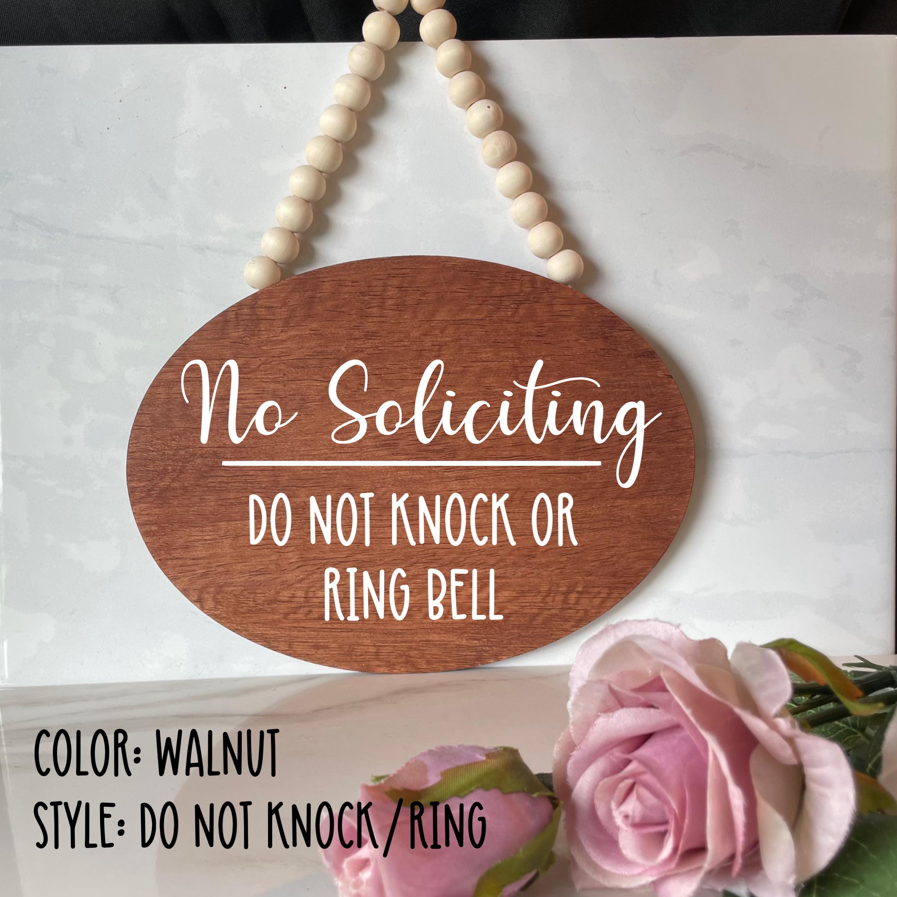 No Soliciting Sign, No Sales Front Door Sign, No Solicitors Front Porch ...