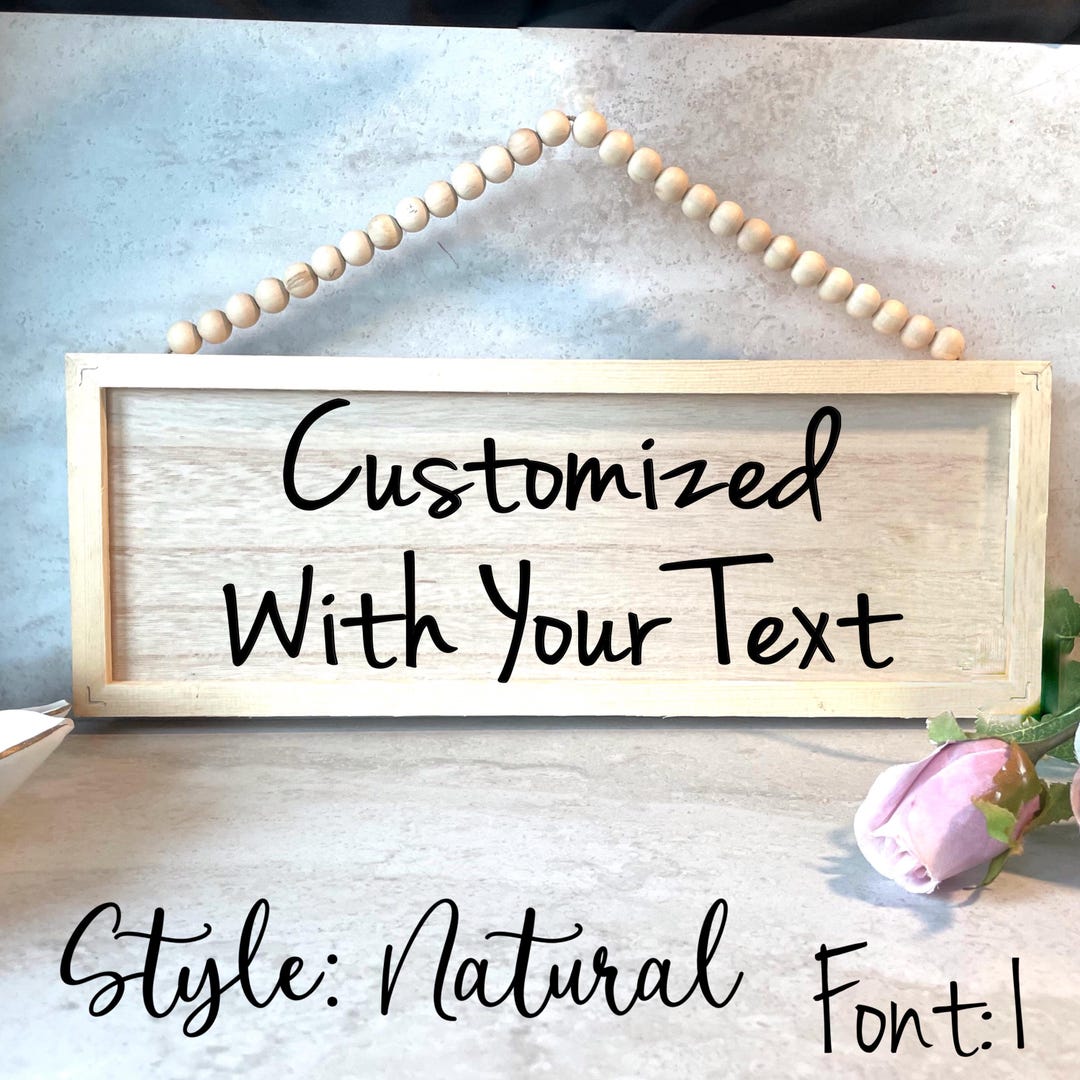Custom Sign, Personalized Signs, Hanging Wooden Sign, Door Sign Home ...
