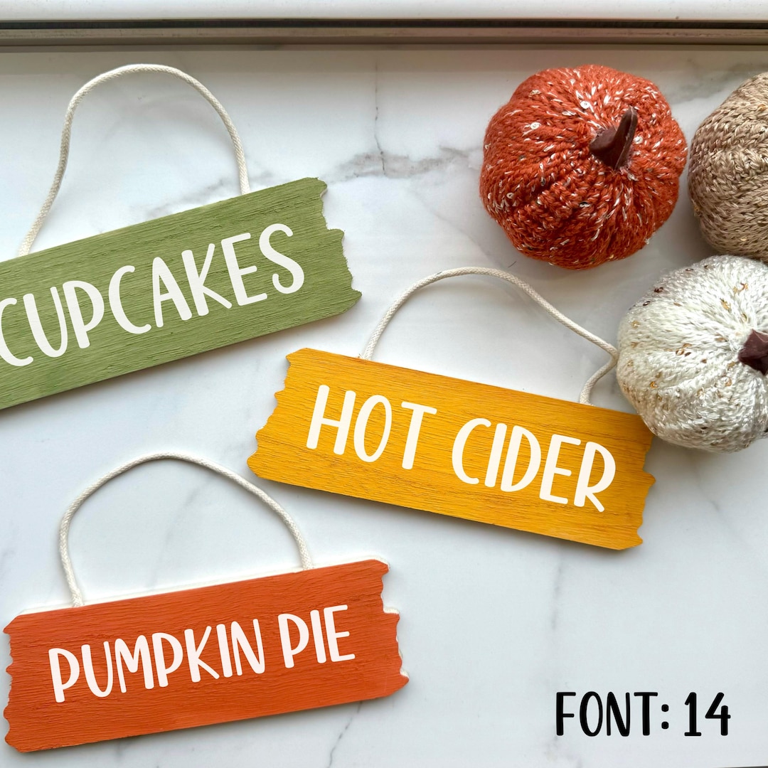 Mini Sign, Small Rustic Wood Sign, Personalized Wood Sign, Custom Text ...