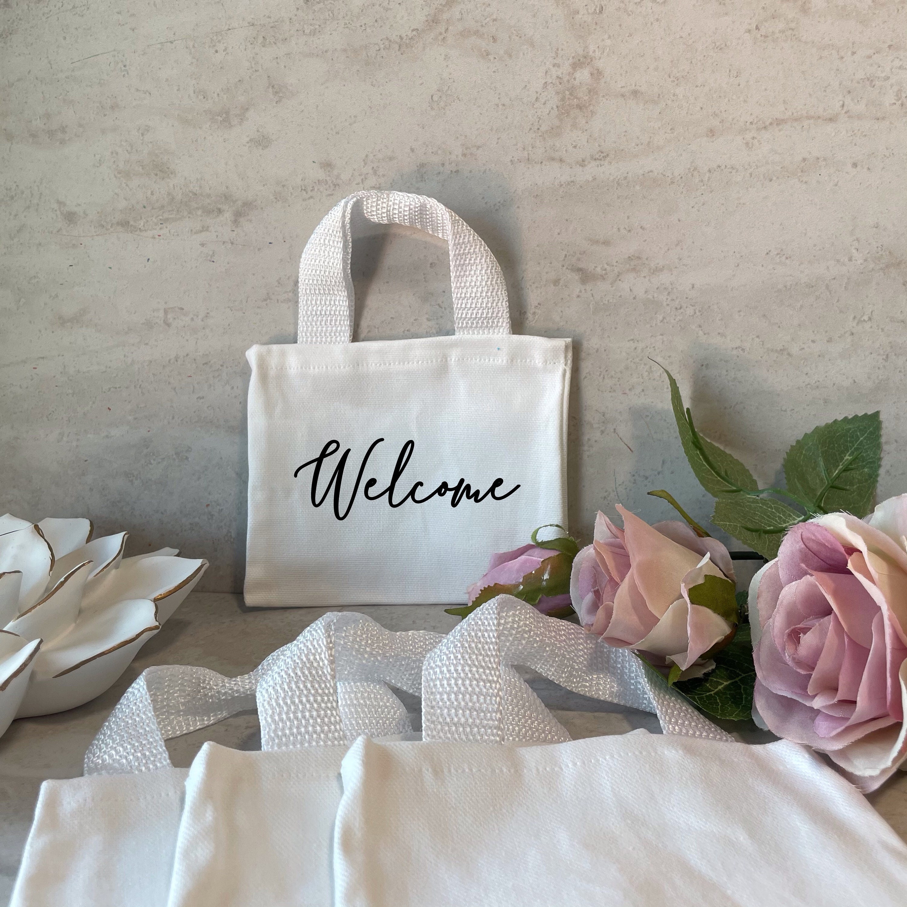 Personalized Canvas Gift Bags | Party Favor Bags | Event Gift Bags ...