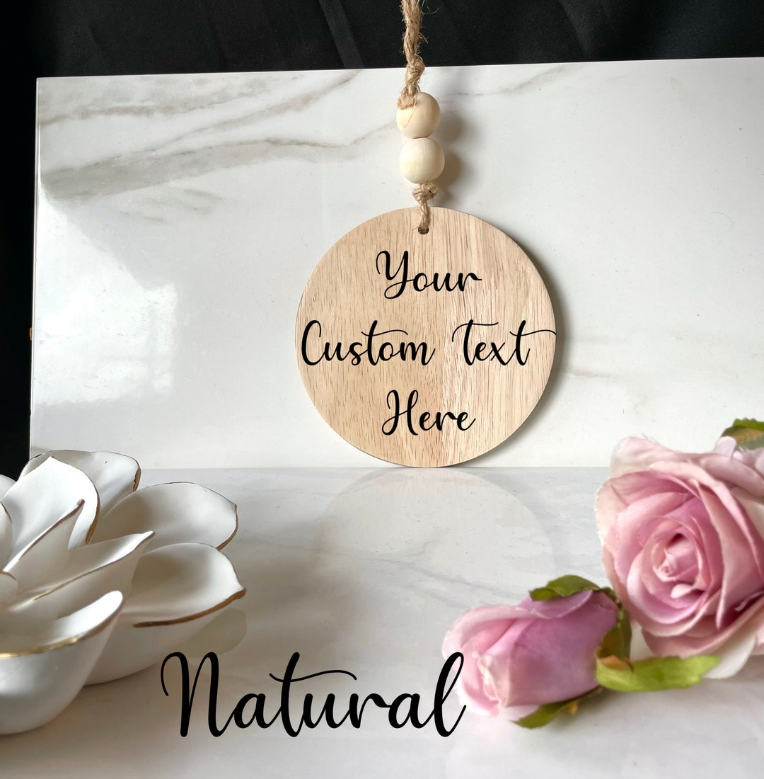 Door Handle Sign, Custom Wooden Sign, Reversible Sign, Personalized ...