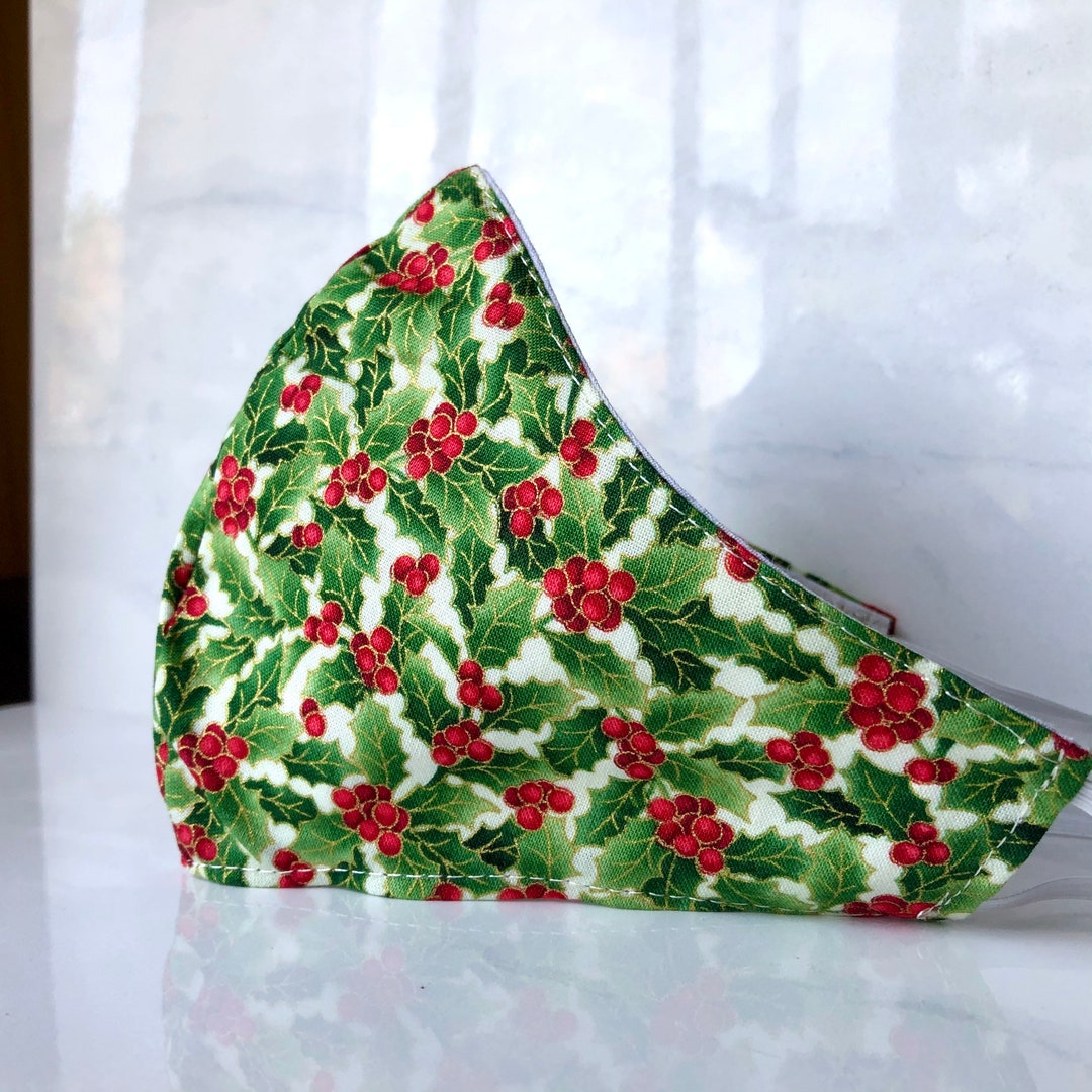 Christmas Mask Holiday Masks Multi Layer Face Mask With Nose Wire ...