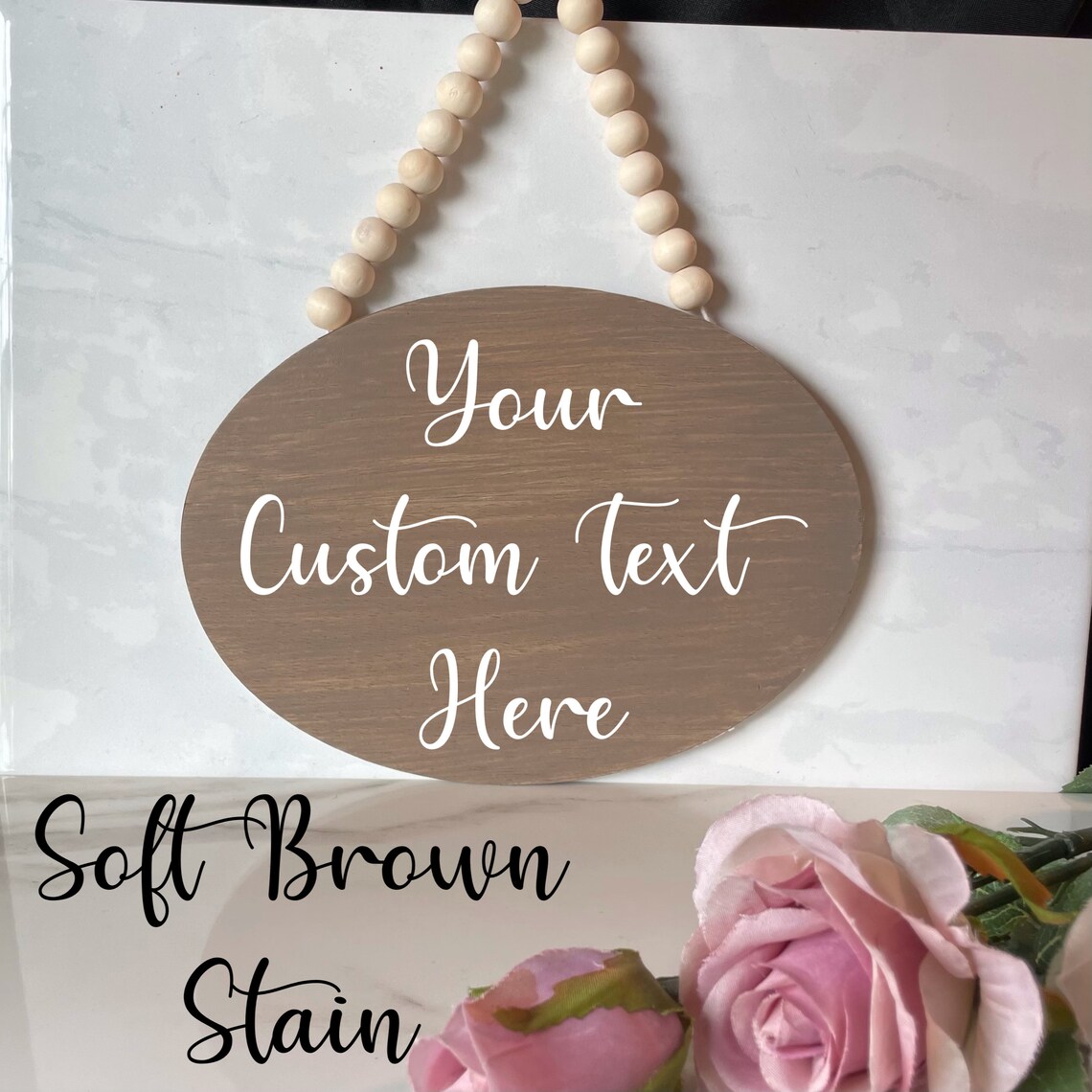 Custom Sign Reversible Sign Personalized Sign Door Hanger - Etsy