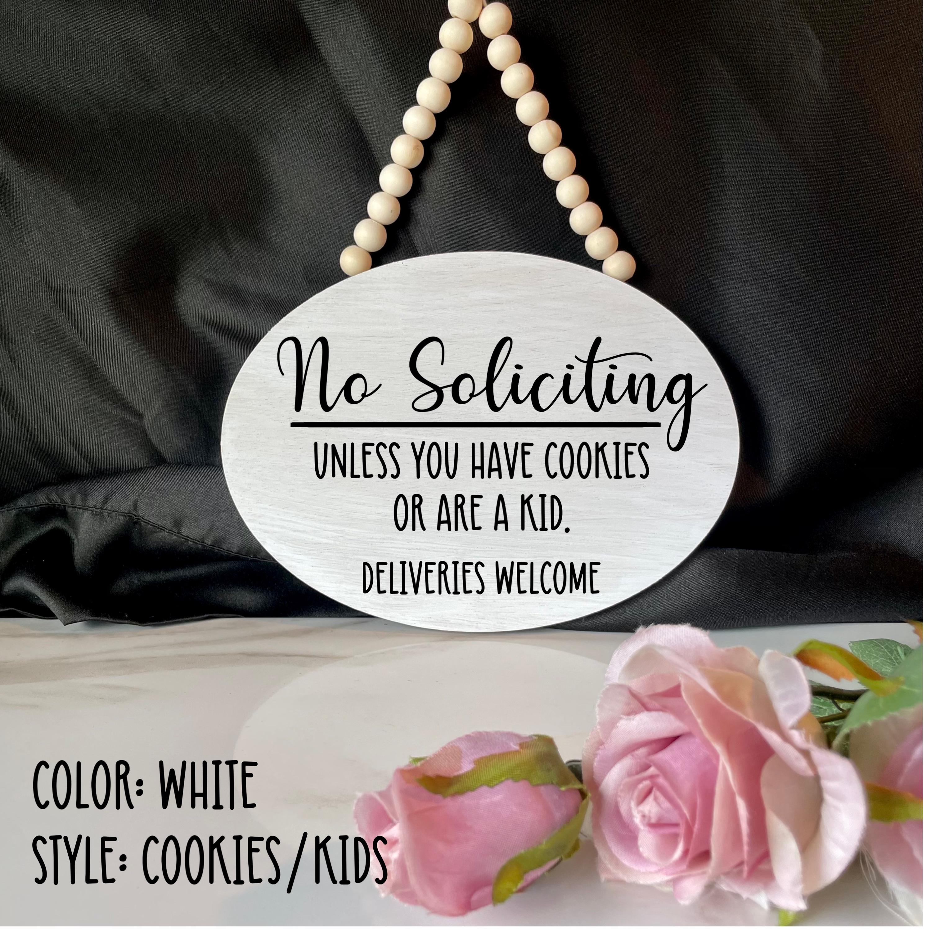 No Soliciting Sign, No Sales Front Door Sign, No Solicitors Front Porch ...