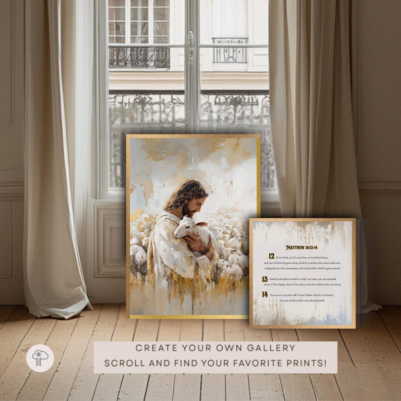 Matthew 18:12-14 Bible Verse, Lost Sheep Parable Printable, Jesus ...