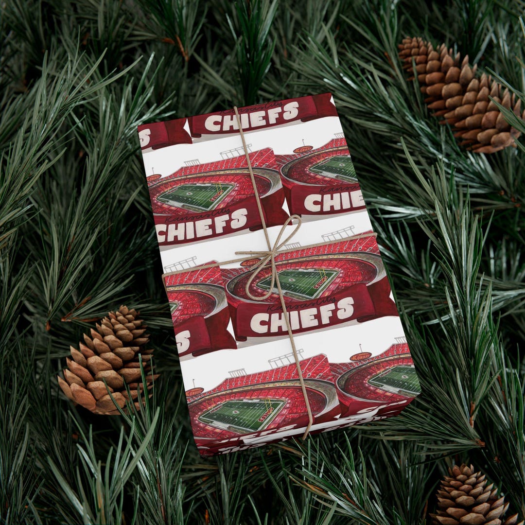 Chiefs Stadium Artwork Pattern Gift Wrapping Papers - Etsy
