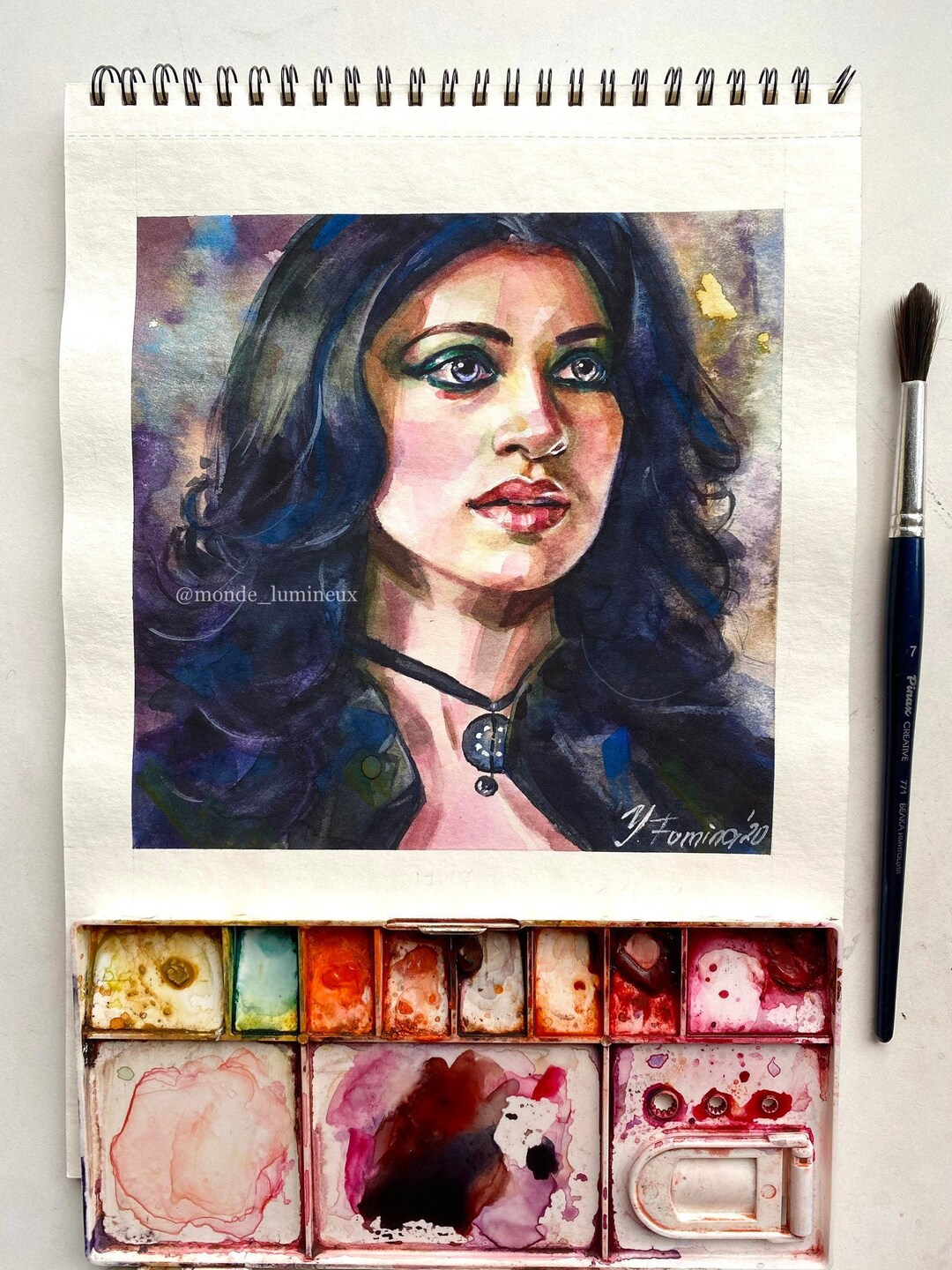 Yennefer of Vengerberg Portrait, Witcher Fan Art, Anya Chalotra ...