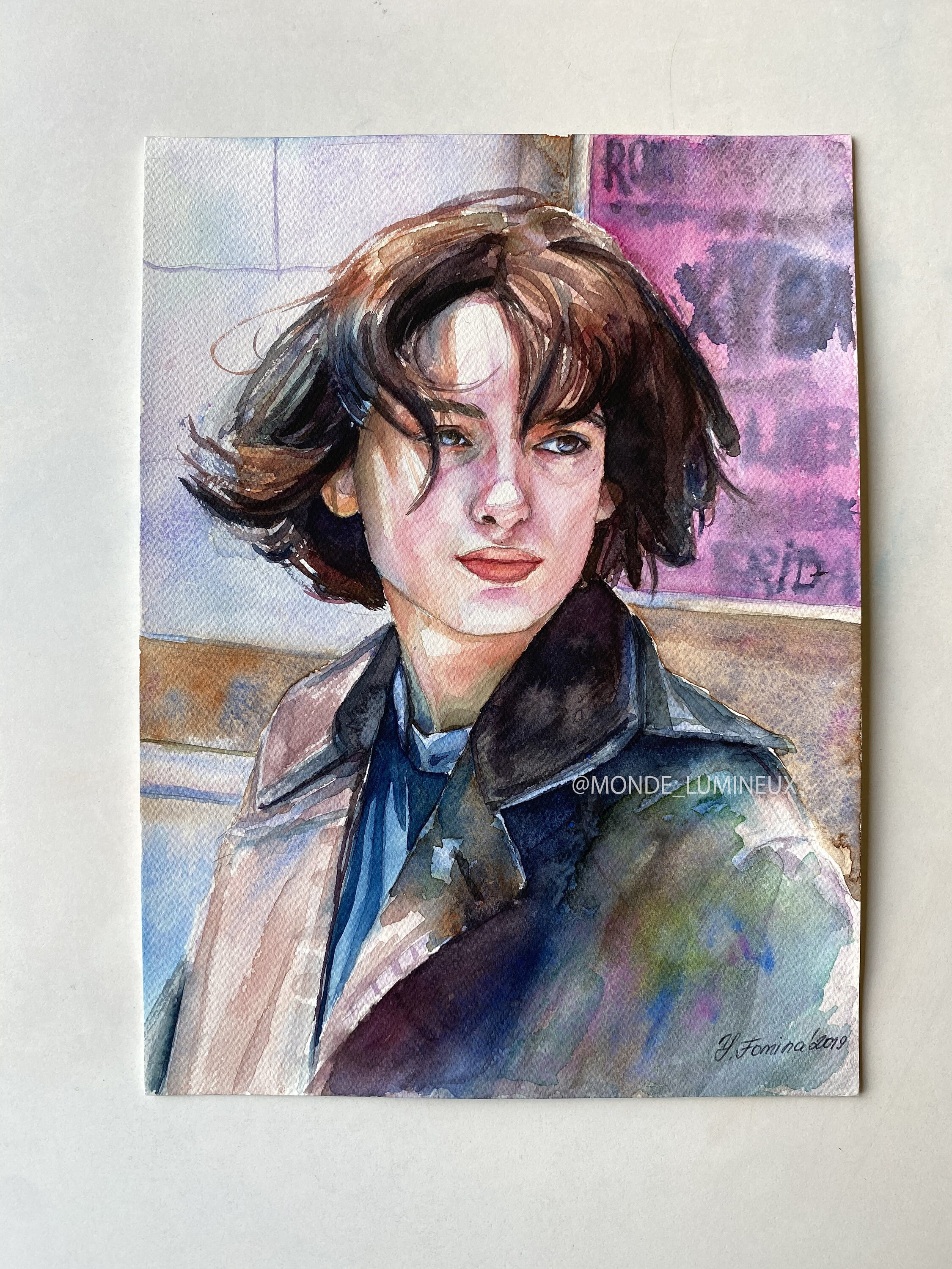 Winona Ryder Portrait, Watercoloe Art, Original Painting, Welcome Home ...