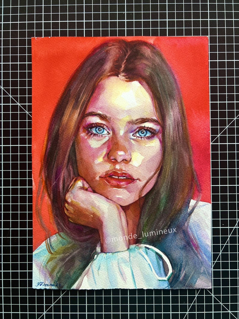 Susan Dey Watercolor Portrait, Original Hand-painted Art, Wall Art - Etsy