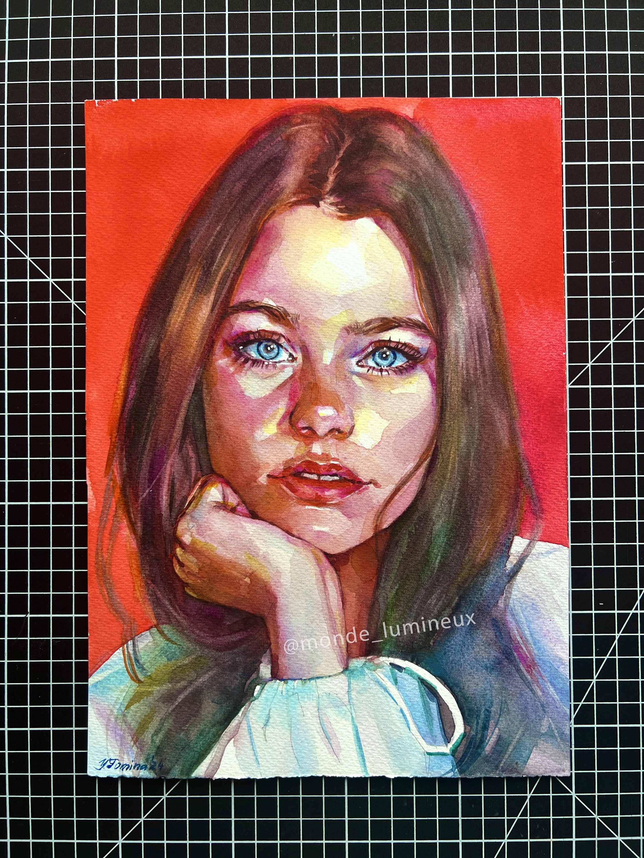 Susan Dey Watercolor Portrait, Original Hand-painted Art, Wall Art - Etsy