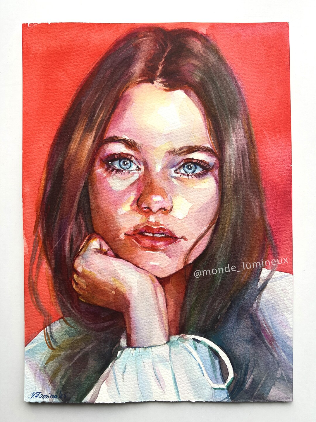Susan Dey Watercolor Portrait, Original Hand-painted Art, Wall Art - Etsy