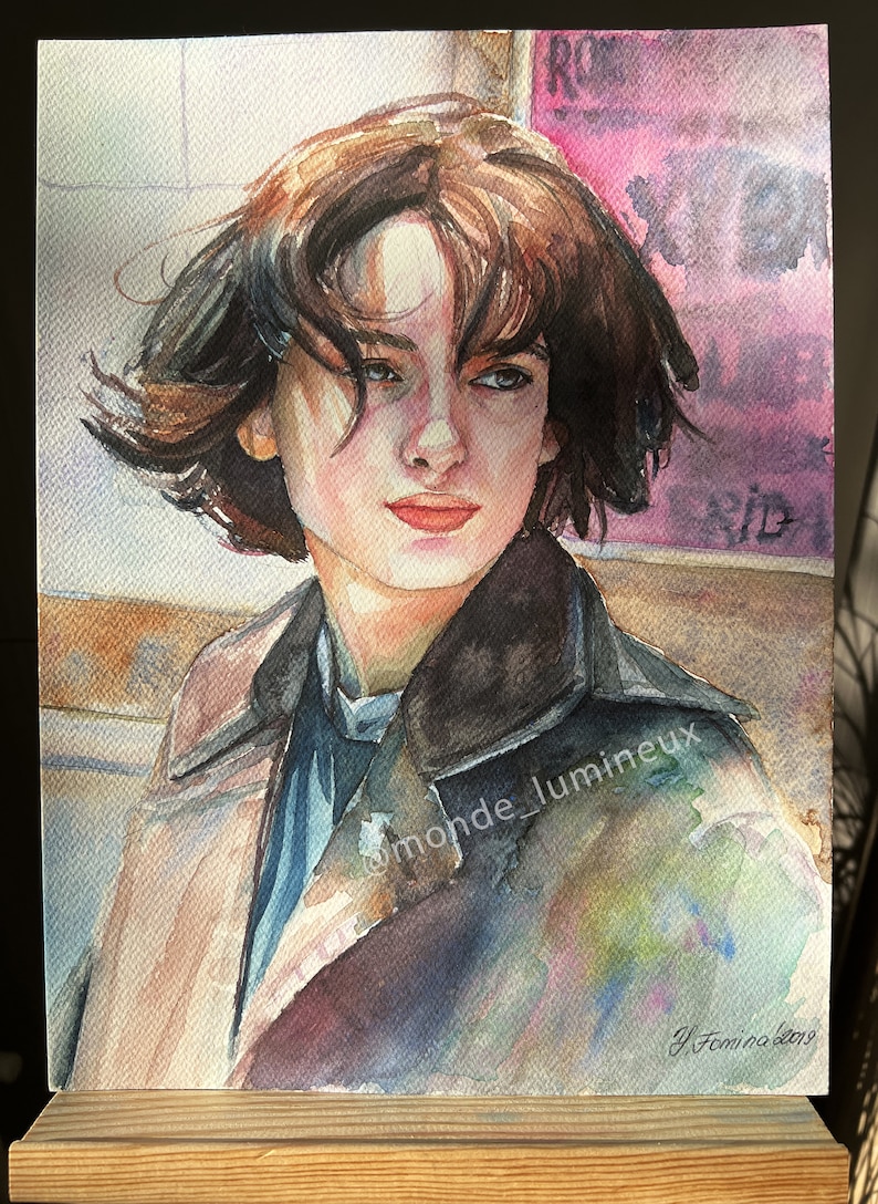 Winona Ryder Portrait, Watercoloe Art, Original Painting, Welcome Home ...