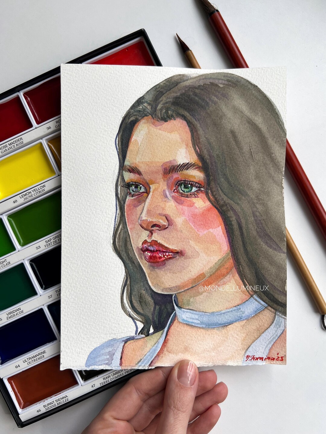 Girl Portrait, Naturalistic Painting, One-of-a-kind Artwork - Etsy