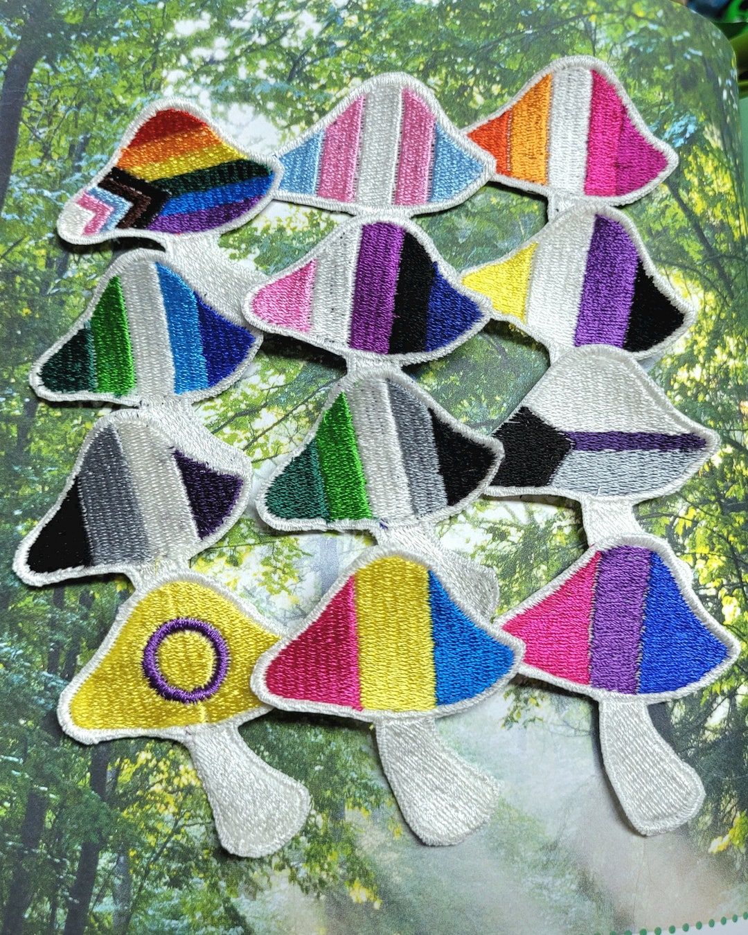 LGBTQ Pride Mushroom Iron on Patch - Etsy