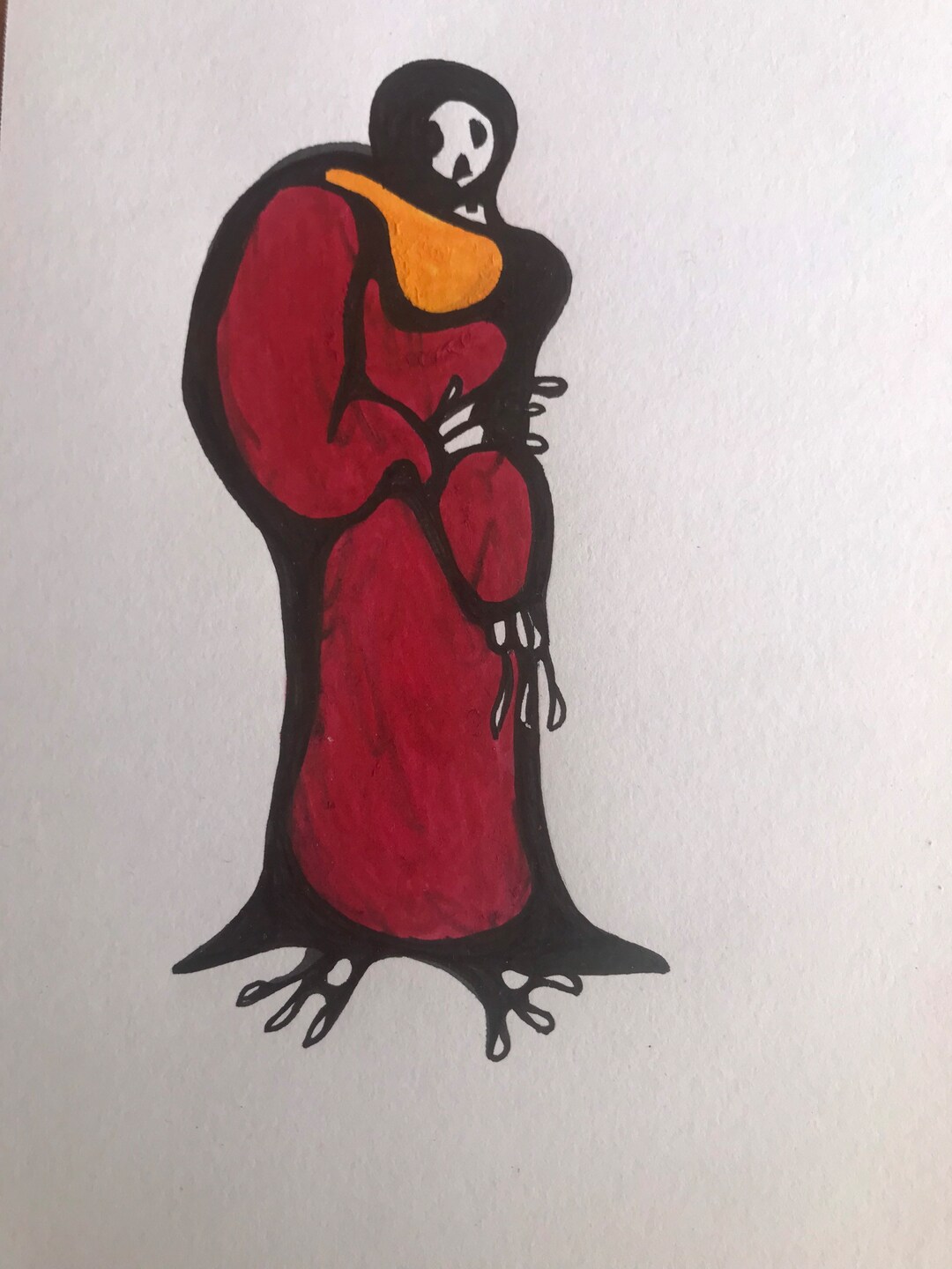 Skeleton in Monk Robes - Etsy