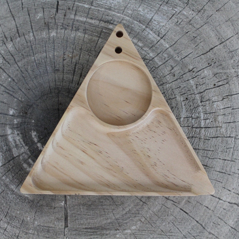 Solid Wood Pyramid Rolling Tray - Etsy