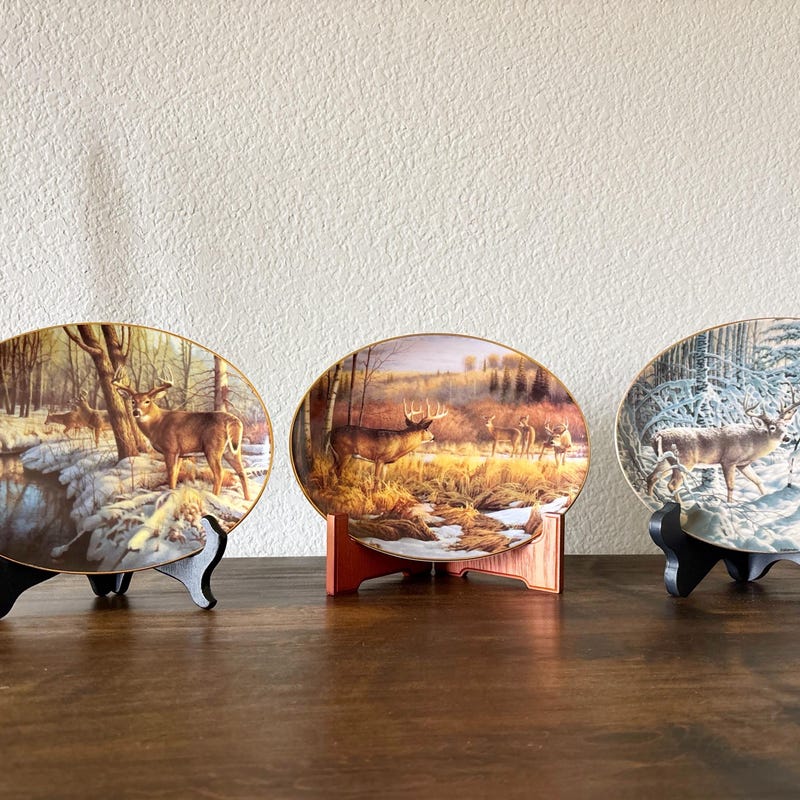 Deer Vintage Plates - Etsy