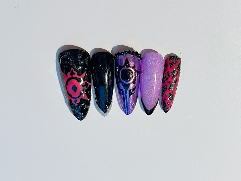 Reyna Valorant Press on Nails - Etsy