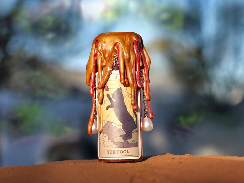 D20 Dice Potion Bottle – the Fool Tarot Card Shaker Potion for D&D and ...