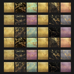 Gold Marble Digital Paper Glitter Backgrounds Glitter - Etsy