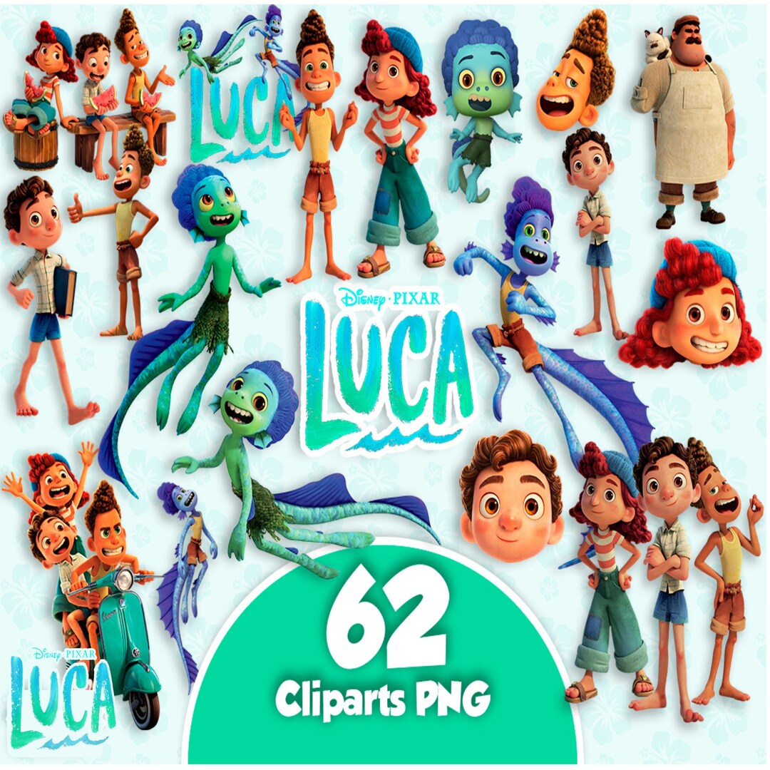 Luca Clipart PNG Digital Download 62 PNG shirts birthday invitation ...