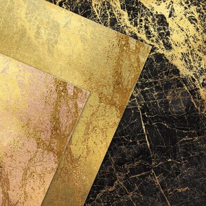 Gold Marble Digital Paper Glitter Backgrounds Glitter - Etsy